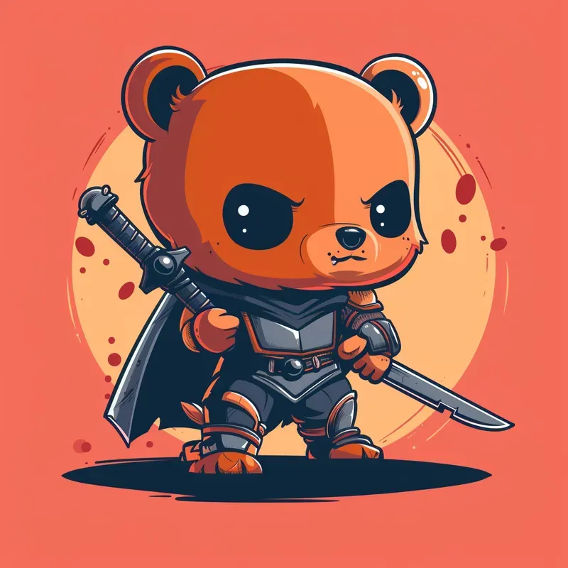 Cute Animal Warriors NFT Pfp Characters Midjourney Prompt | PromptBase