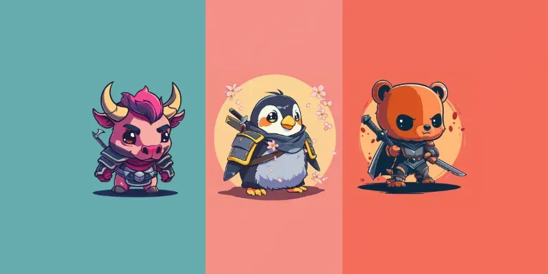 Cute Animal Warriors NFT Pfp Characters Midjourney Prompt | PromptBase
