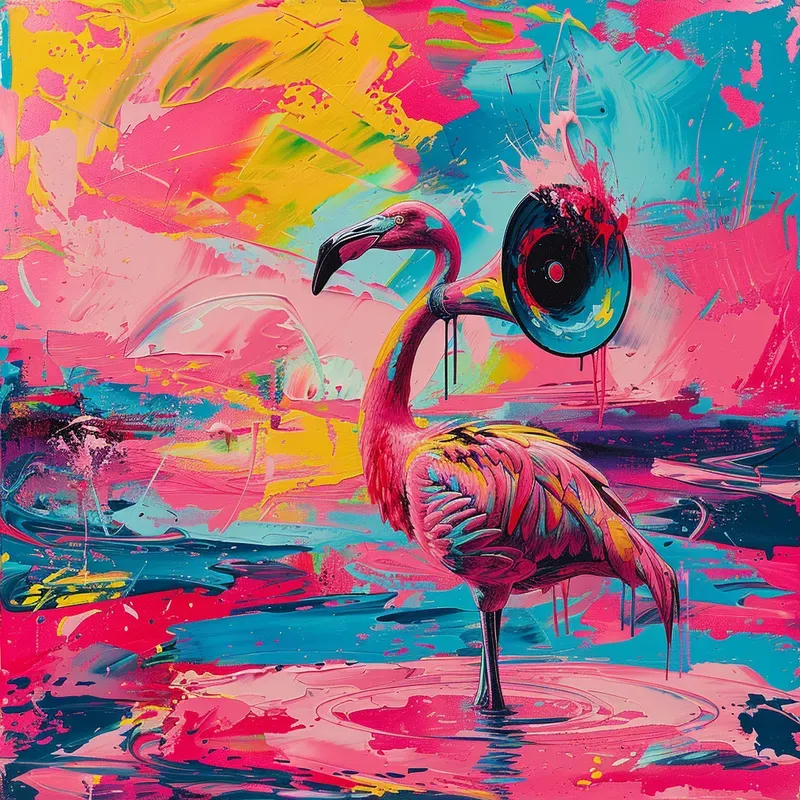 Warhol Surreal Pop Music Album Art Midjourney Prompt | PromptBase