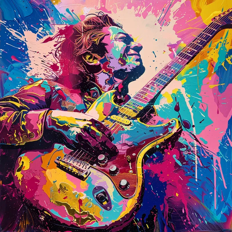 Warhol Surreal Pop Music Album Art Midjourney Prompt | PromptBase