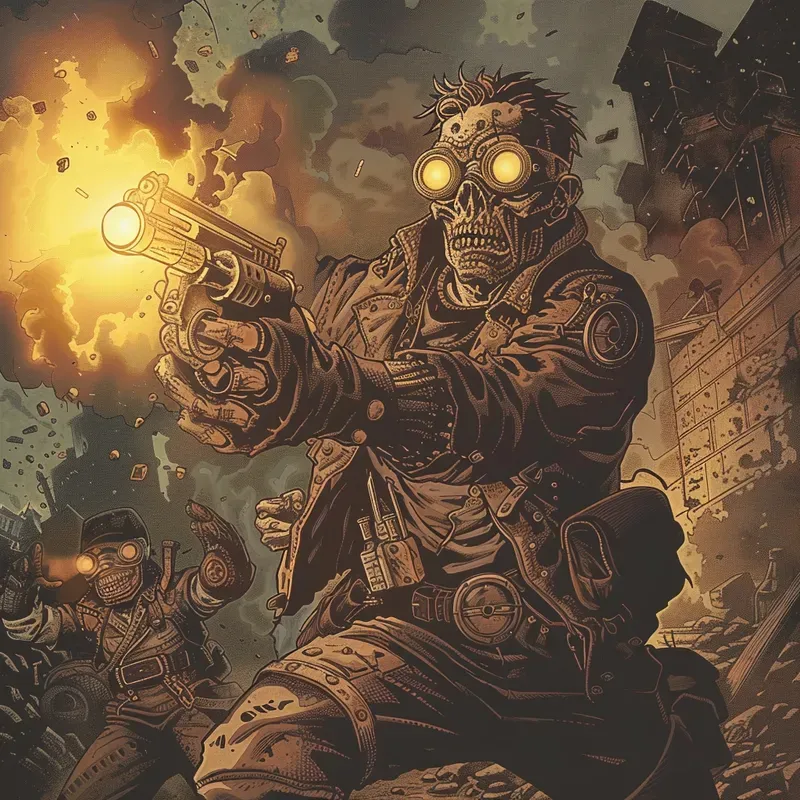 Steampunk Apocalypse Zombies Reimagined Midjourney Prompt | PromptBase