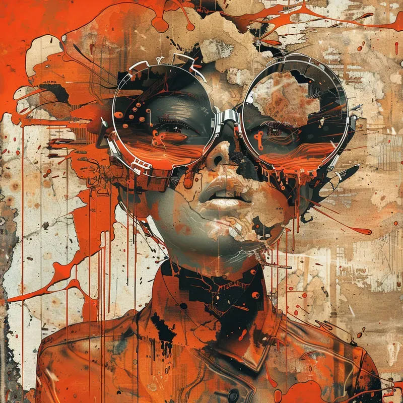 Acrid Dystopian Craziness Art Midjourney Prompt | PromptBase