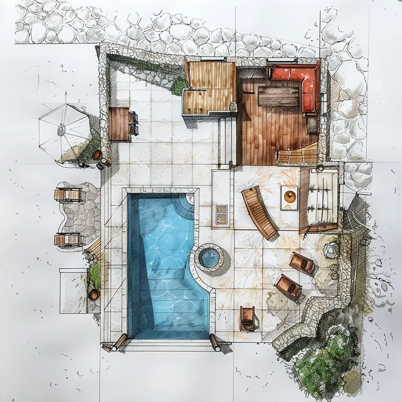 2D Twodimensional Architectural Blueprints Midjourney Prompt | PromptBase