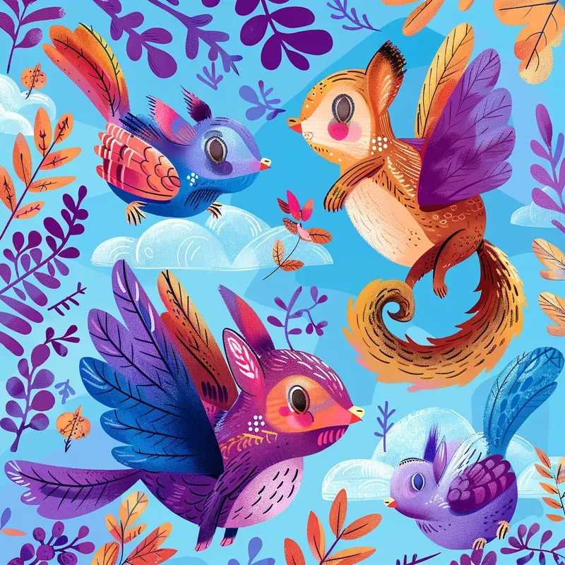 Flux And Mirth Children Books Art Midjourney Prompt | PromptBase