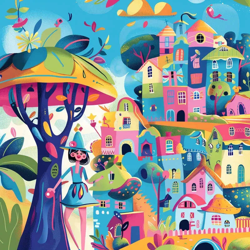 Flux And Mirth Children Books Art Midjourney Prompt | PromptBase