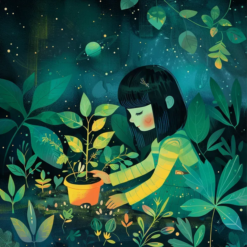 Verde And Flux Children Books Art Midjourney Prompt | PromptBase