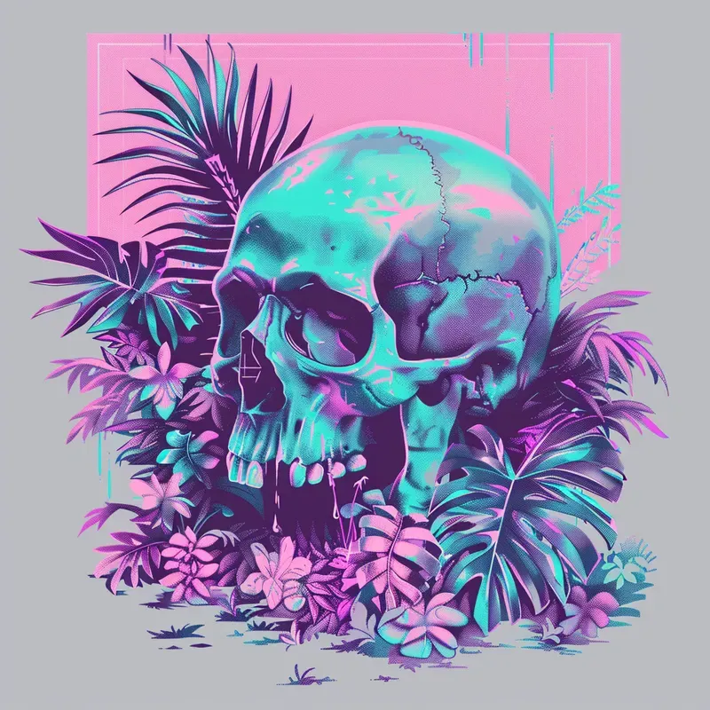 Vaporwave Jungle Indigo Wave Prism Art Midjourney Prompt | PromptBase