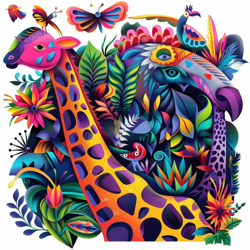 Vibrant Bold Clip Art Midjourney Prompt | PromptBase