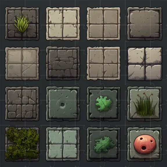 Terrain Tilesets For 2D Video Games Midjourney Prompt | PromptBase