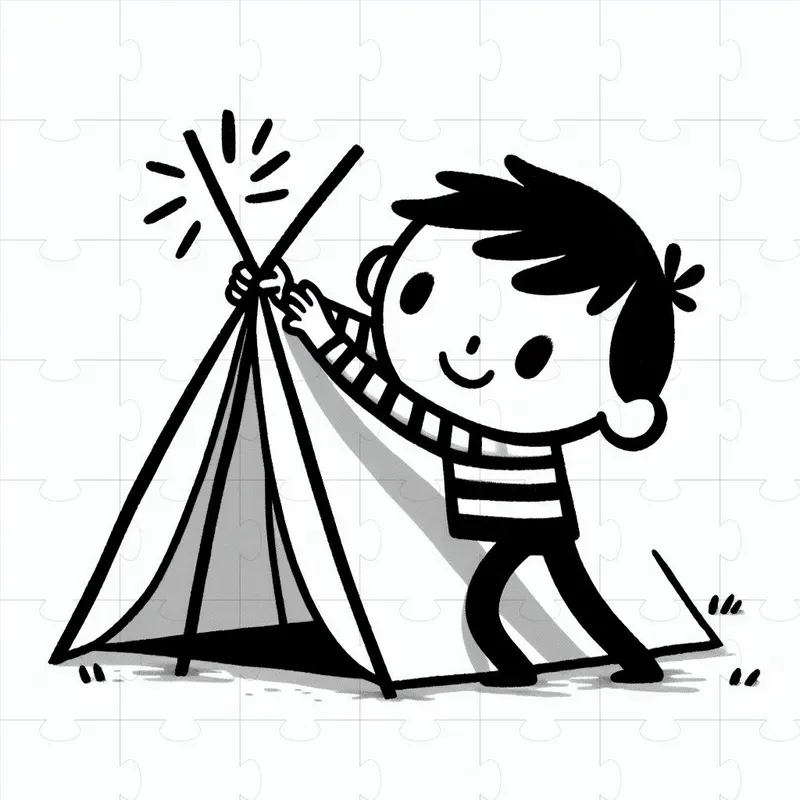 Children Cute Stick Figures DALL·E Prompt | PromptBase