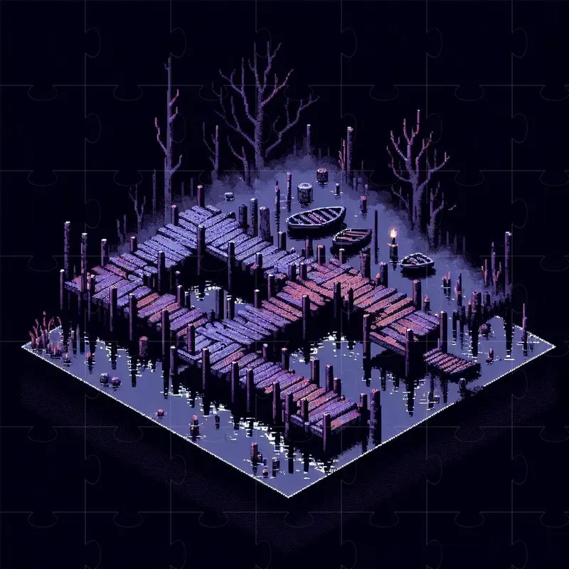 Isometric Spooky Pixel Art Buildings DALL·E Prompt | PromptBase