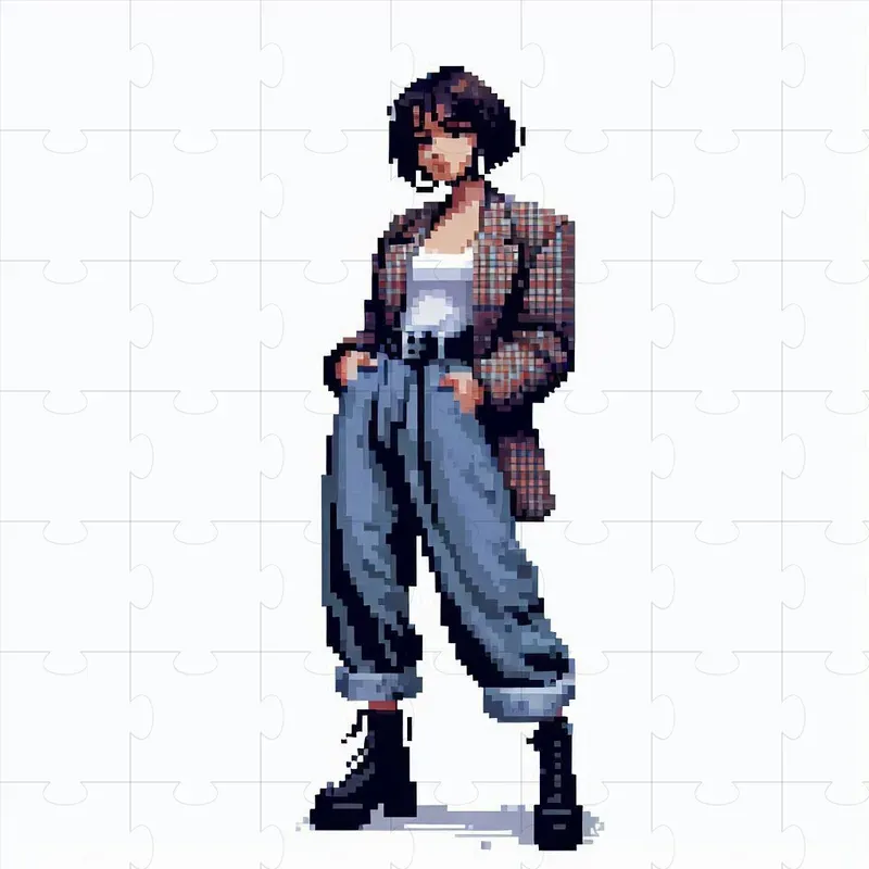 Time Travel Pixel Art Characters DALL·E Prompt | PromptBase