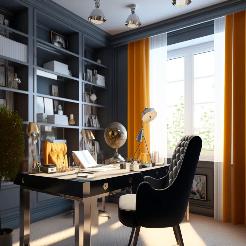 Beautiful Home Offices Midjourney Prompt | PromptBase