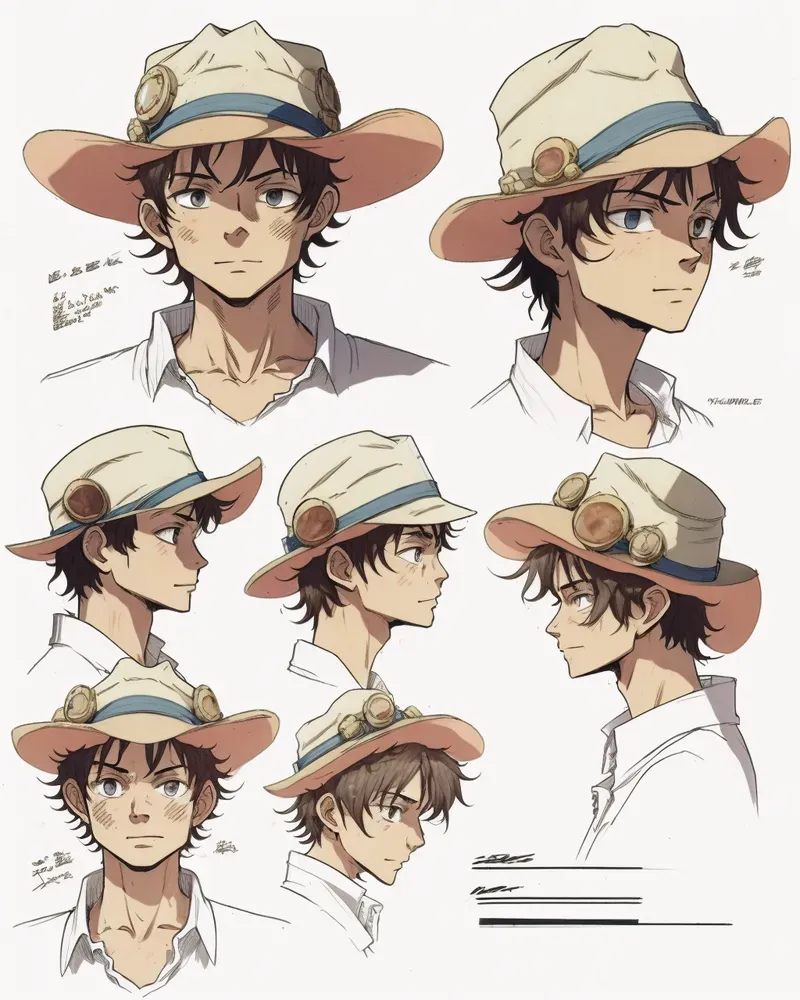 Character Concept Design Sheets Midjourney Prompt | PromptBase