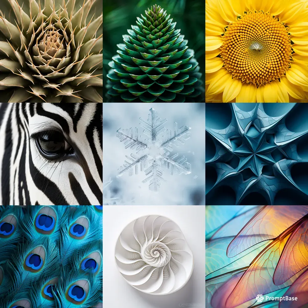 Tessellation Patterns In Nature Midjourney Prompt | PromptBase