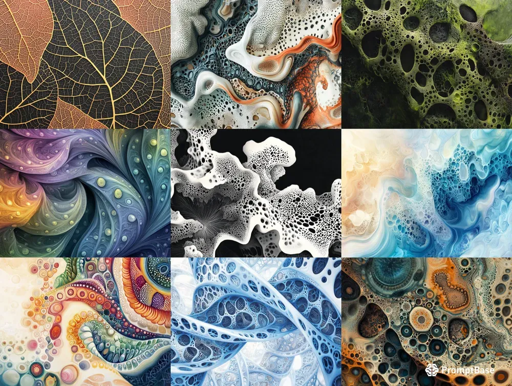 Biomorphic Art Natures Complexities Midjourney Prompt | PromptBase