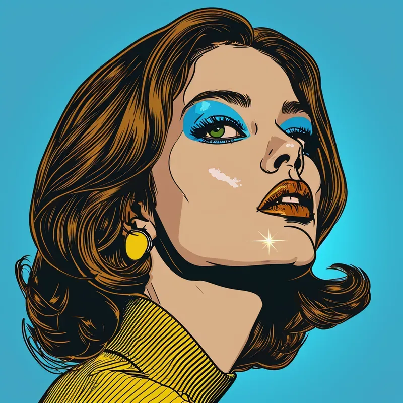 Neon Popart Retro Avatar Portraits Midjourney Prompt | PromptBase