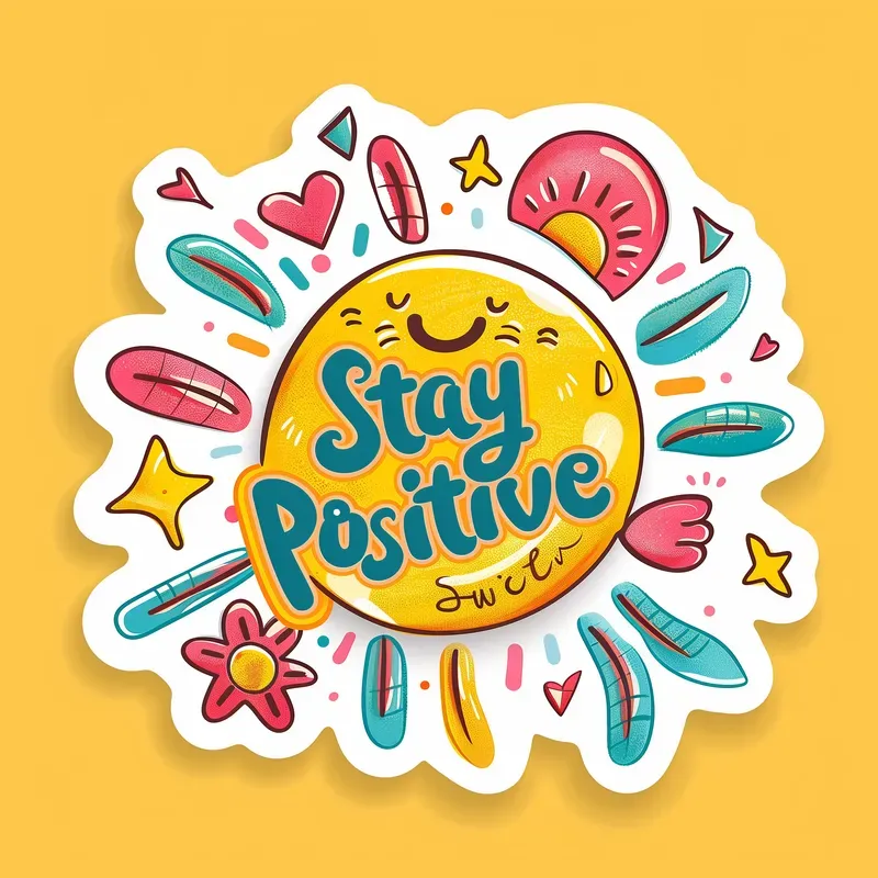 Motivational Text Sticker Midjourney Prompt | PromptBase