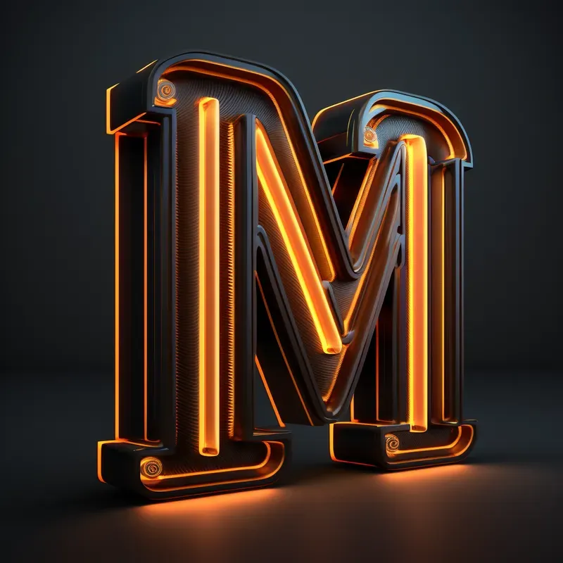 Neon Sign Letters Midjourney Prompt | PromptBase