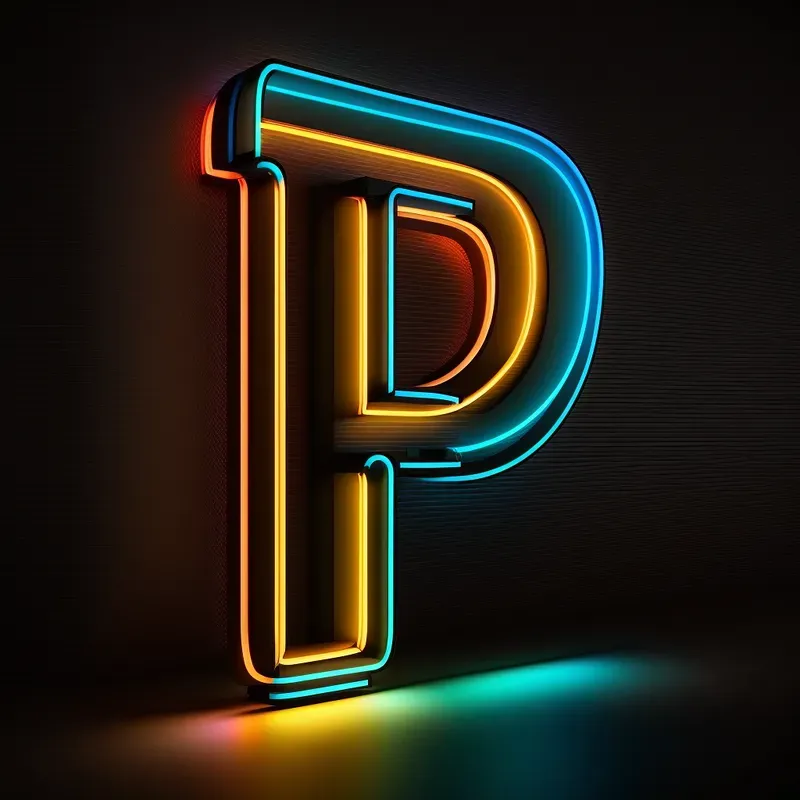 Neon Sign Letters Midjourney Prompt | PromptBase
