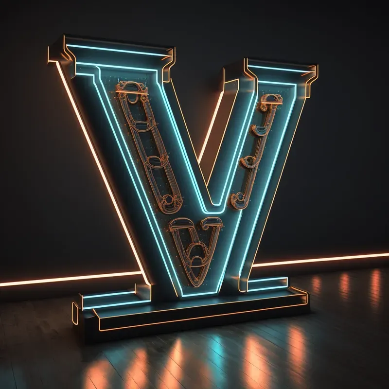 Neon Sign Letters Midjourney Prompt | PromptBase