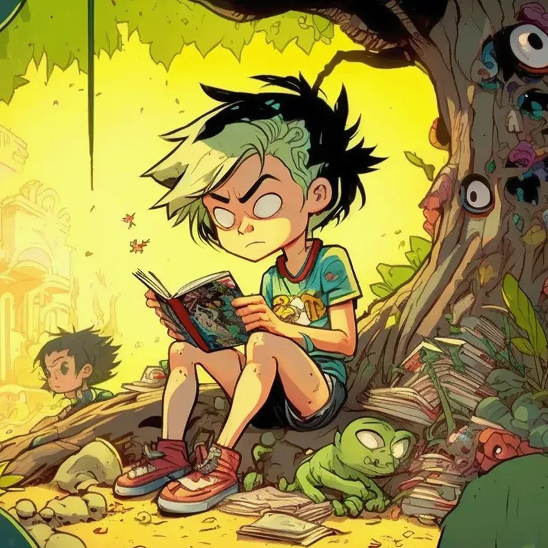 Comic Style Childrens Books Midjourney Prompt | PromptBase