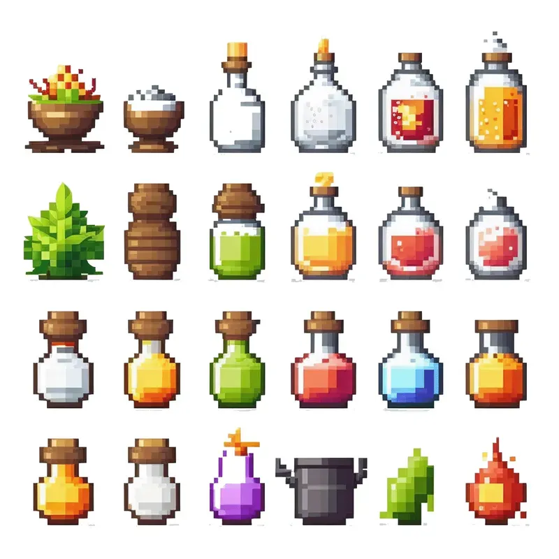 Pixel Art Sprite Sheets Midjourney Prompt | PromptBase