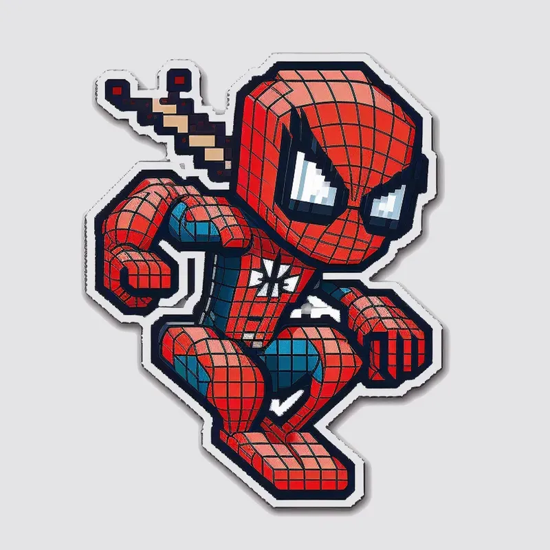 8-bit Pixel Superhero Stickers Midjourney Prompt | PromptBase