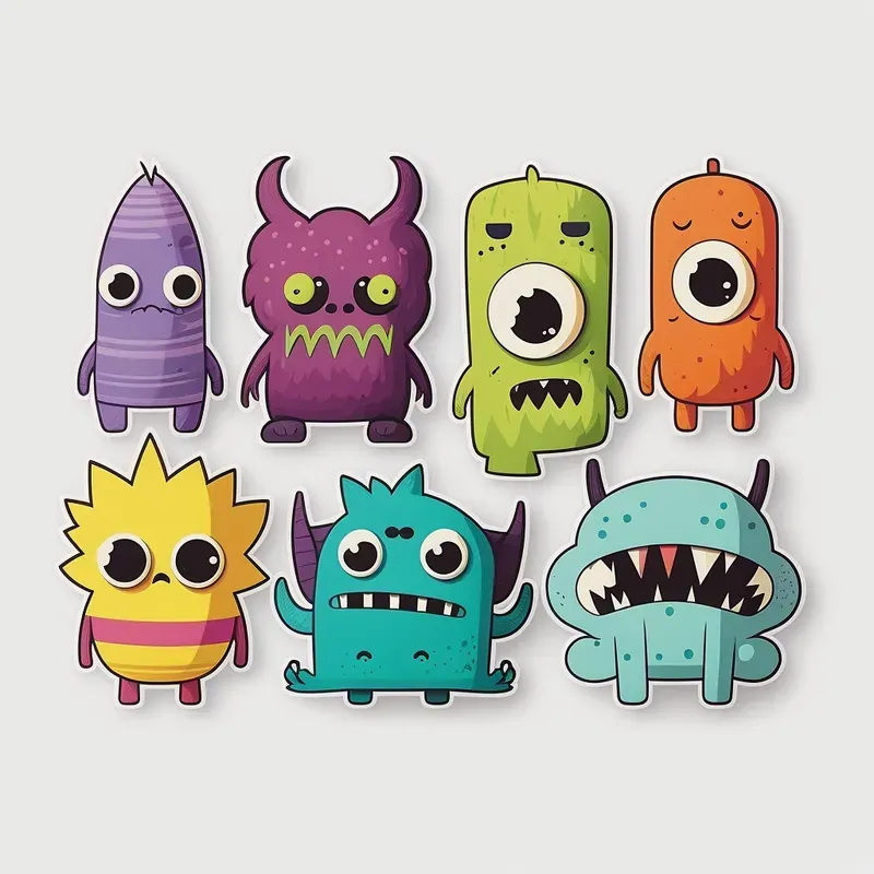 Cartoon Sticker Pack Clipart Midjourney Prompt | PromptBase