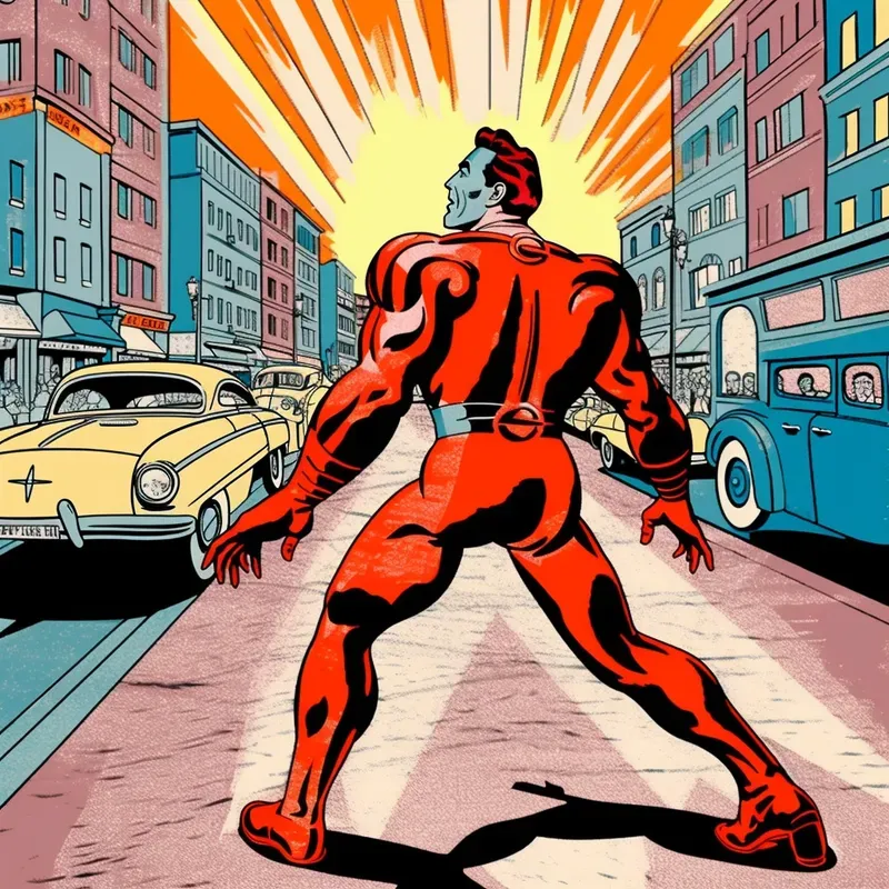 Retro Comic Book Art Illustrations Midjourney Prompt | PromptBase