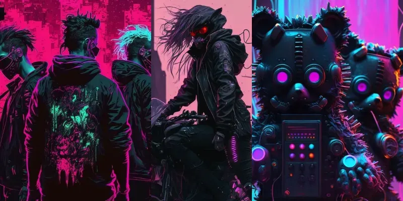 Dark Synth Wallpaper Artworks Midjourney Prompt | PromptBase