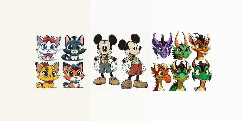 Cartoon Clipart Prompts AI Prompt Bundle | PromptBase