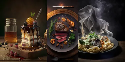 Cinematic Food Photos Midjourney Prompt | PromptBase
