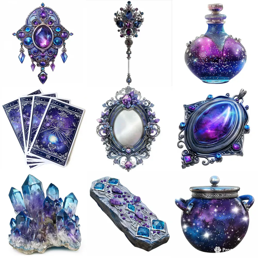 Magical Objects Clip Art Midjourney Prompt | PromptBase