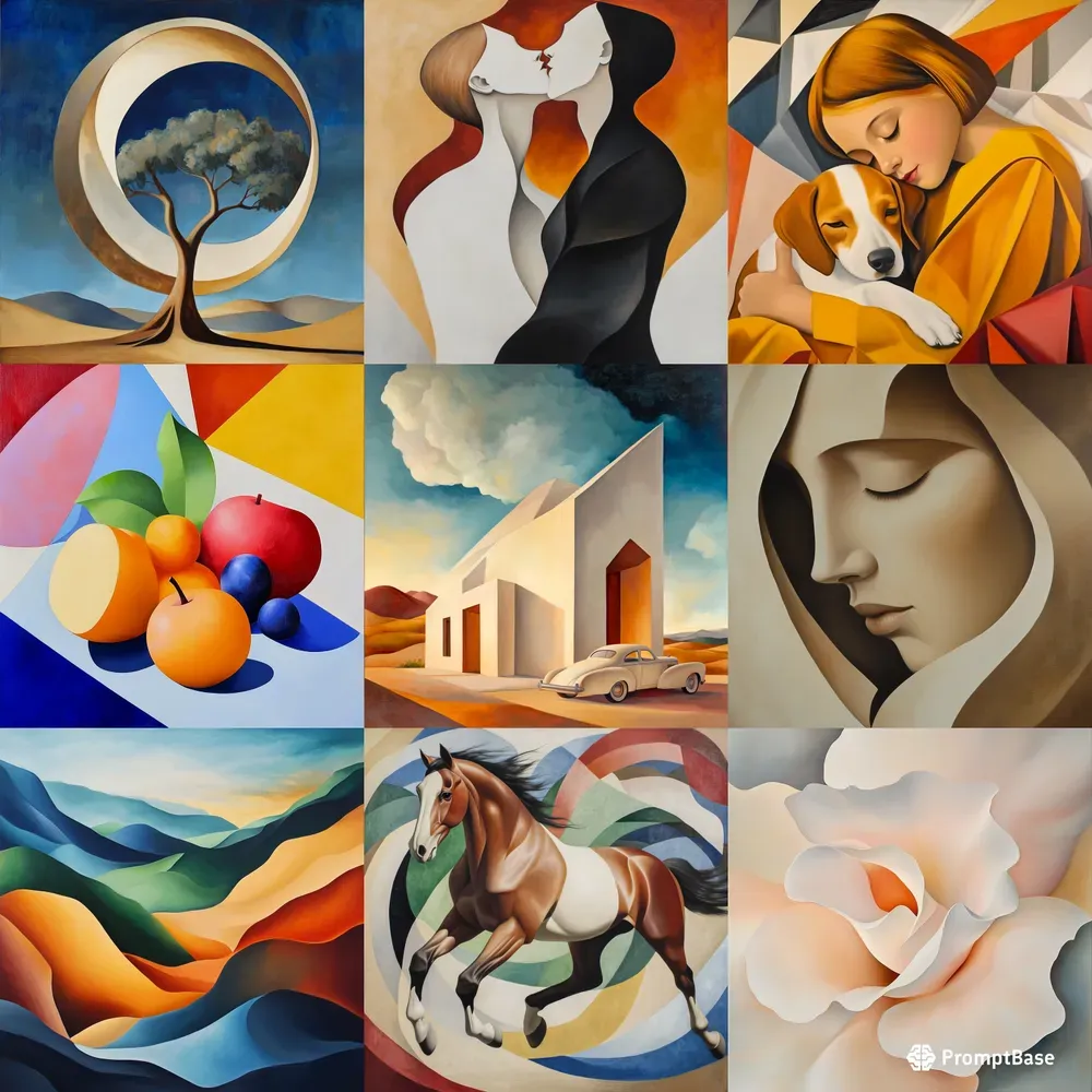 Georgia Okeeffe Precisionism Artworks Midjourney Prompt | PromptBase