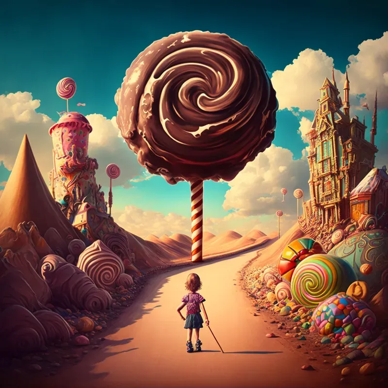 Cartoon Candy Lands Midjourney Prompt | PromptBase