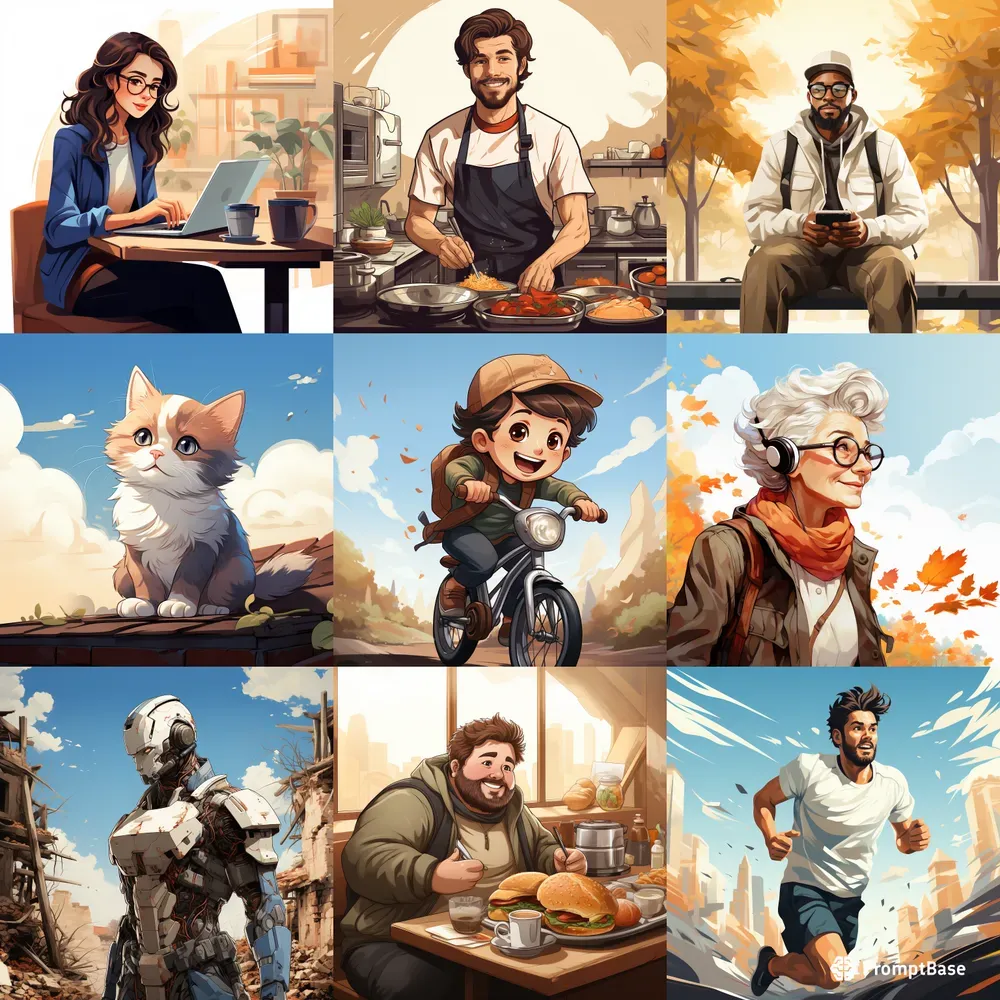 Cartoon Animated Gif Style Midjourney Prompt | PromptBase