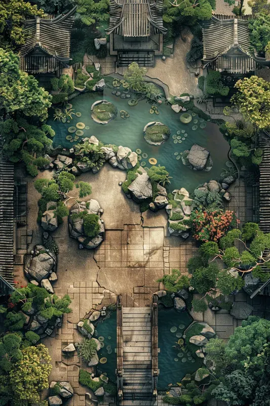 Realistic Top Down RPG Maps Midjourney Prompt | PromptBase