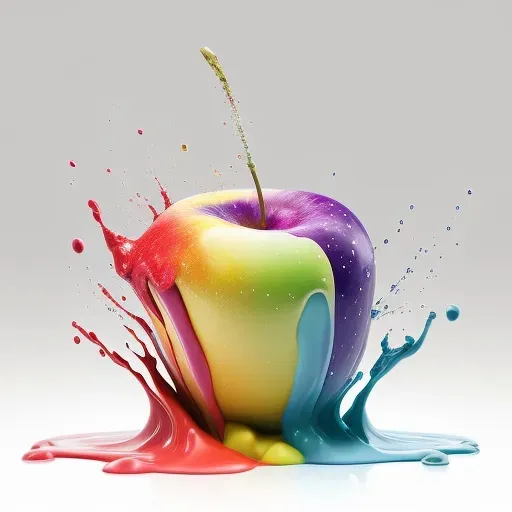 3D Color Splash Objects Midjourney Prompt | PromptBase