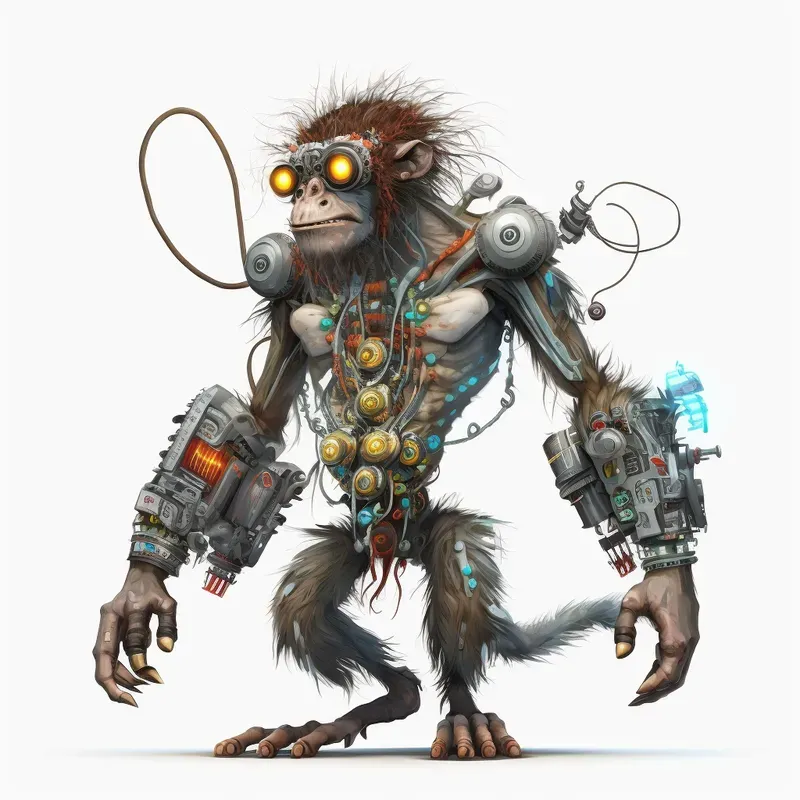 Collections Of Cyber Mutant Characters Midjourney Prompt | PromptBase