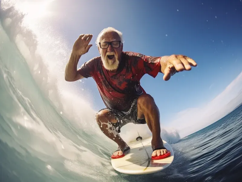 Surfing People Stock Photographs Midjourney Prompt | PromptBase