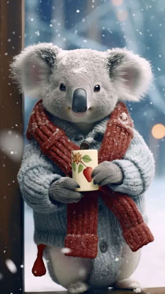 Cute Cozy Dressed Animals In Winters Midjourney Prompt | PromptBase