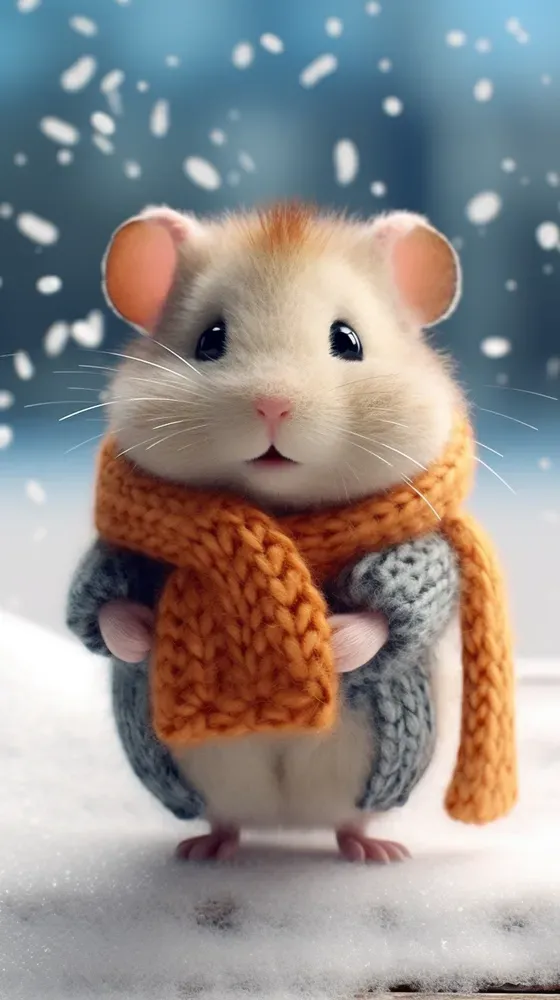 Cute Cozy Dressed Animals In Winters Midjourney Prompt | PromptBase