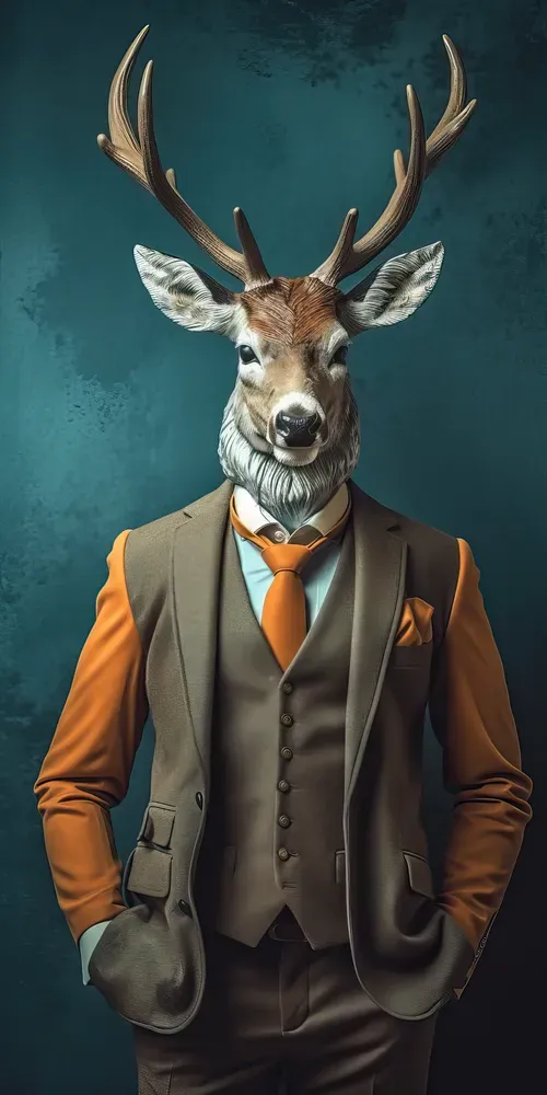 Strict Male Photos Of Animals In Suits Midjourney Prompt | PromptBase