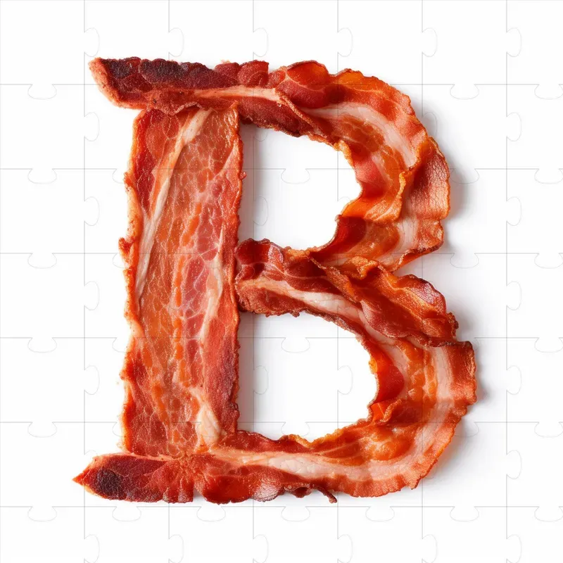 Bacon Alphabets Bacon Letters And Numbers Midjourney Prompt | PromptBase