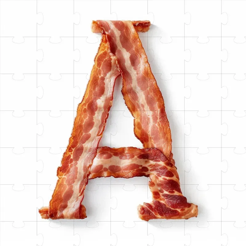 Bacon Alphabets Bacon Letters And Numbers Midjourney Prompt | PromptBase
