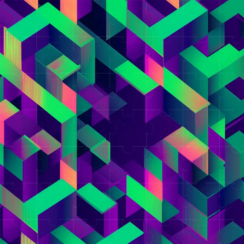 Geometric Gradient Patterns Midjourney Prompt | PromptBase