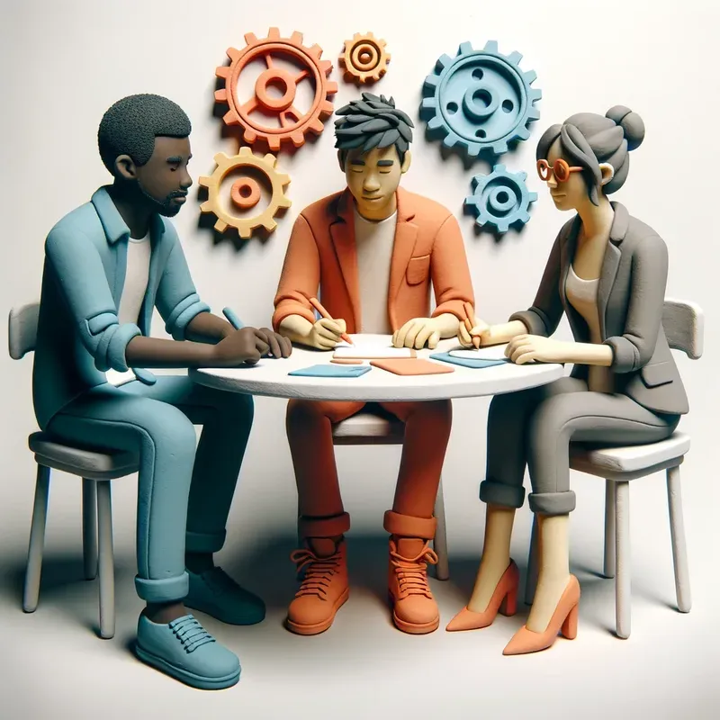 Colourful 3D Business Meetings DALL·E Prompt | PromptBase