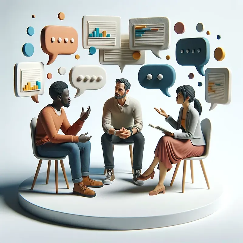 Colourful 3D Business Meetings DALL·E Prompt | PromptBase