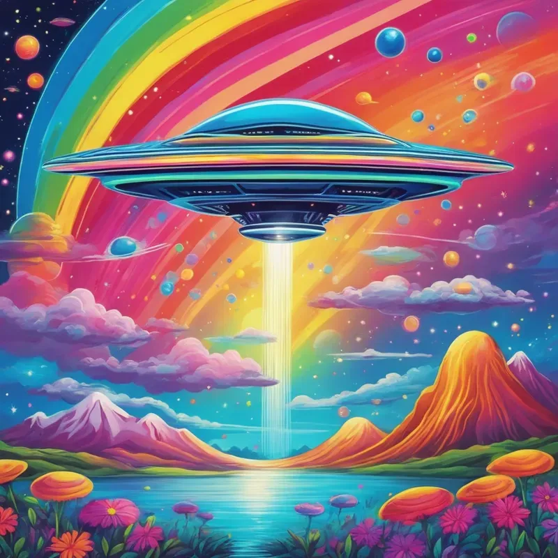 Psychedelic Rainbow Paintings Stable Diffusion Prompt Promptbase